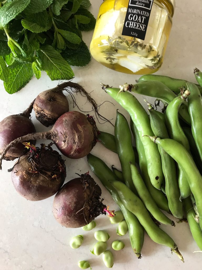 Beetroot and Broad Bean Salad - Heritage Farm